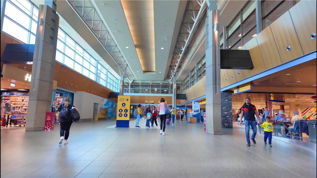 Calgary International Airport YYC Arrival Walk - YouTube