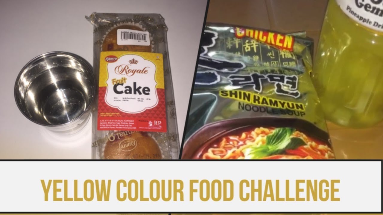 Eating Only Yellow Color Food....💛💛💛 - YouTube