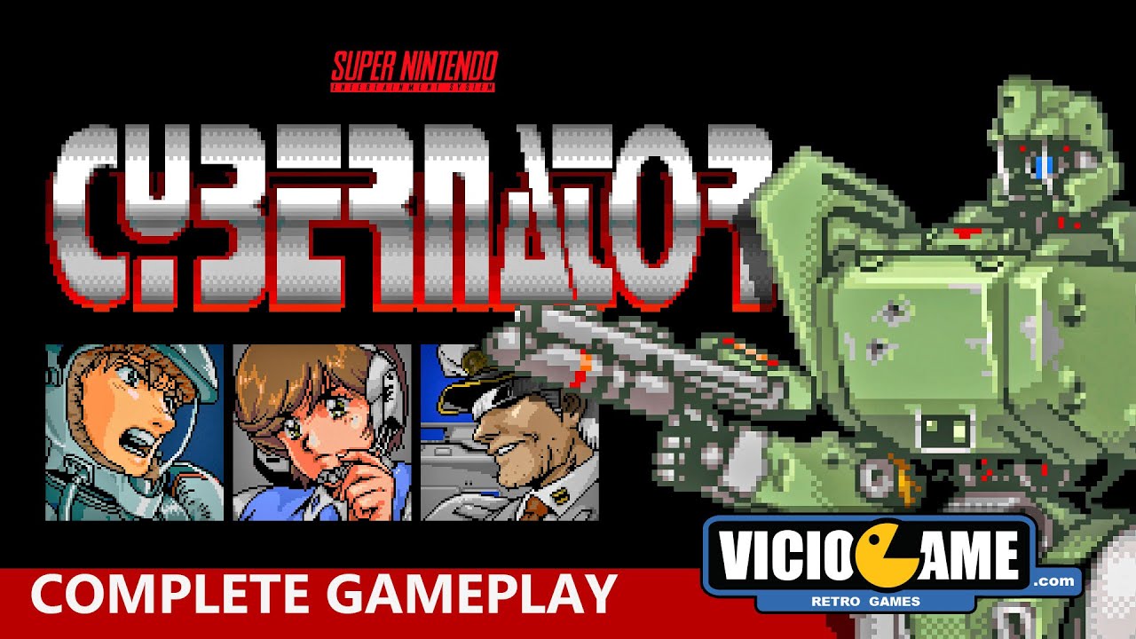 🎮 Cybernator (Super Nintendo) Complete Gameplay - YouTube
