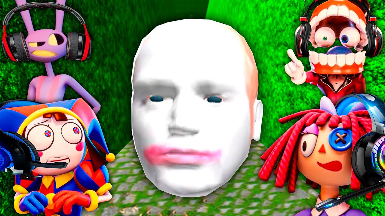 The Amazing Digital Circus Characters Play ESCAPE RUNNING HEAD! - YouTube