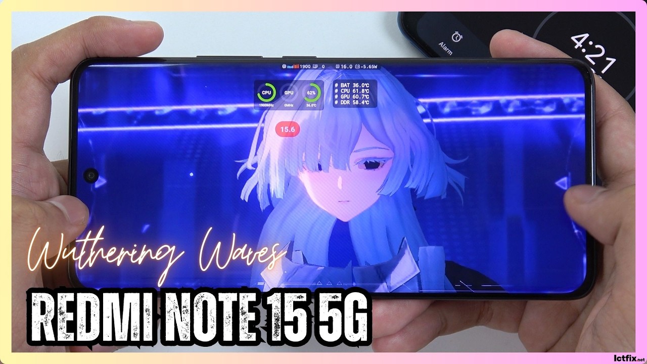 REDMI NOTE 15 5G Wuthering Waves Gaming Test | Snapdragon 6 Gen 3 ...