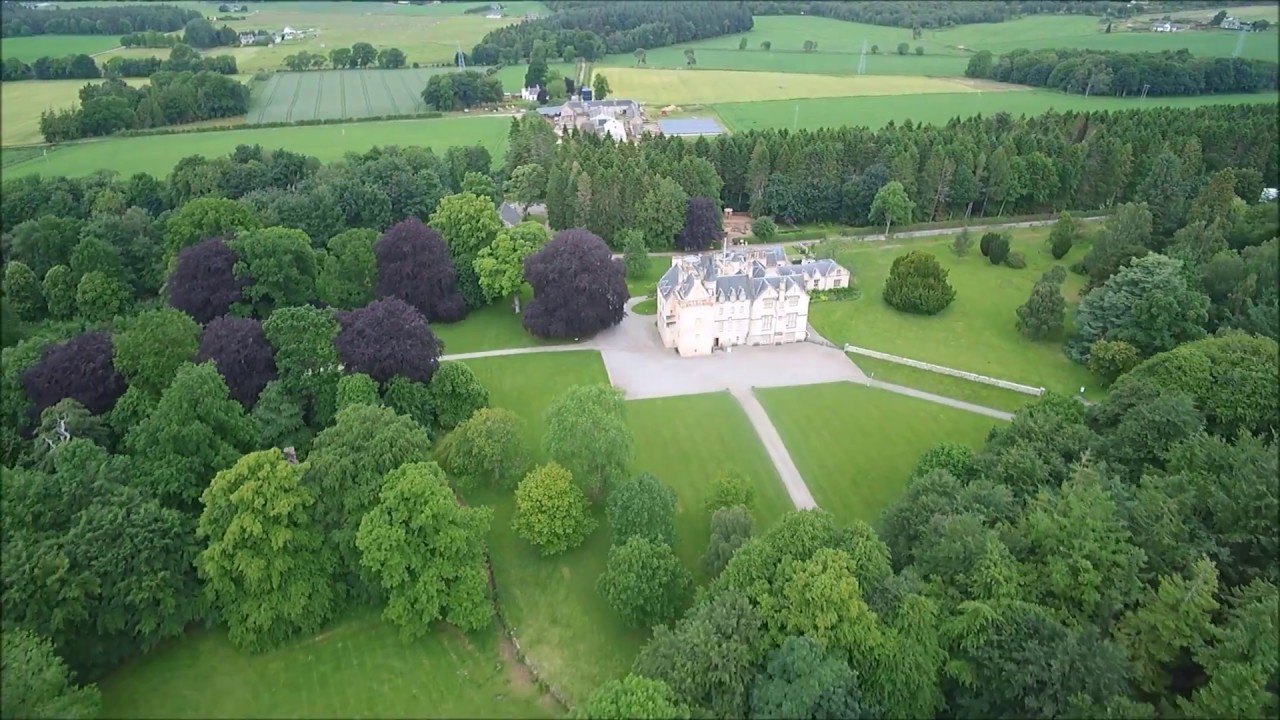Brodie Castle, Forres, Scotland - Skydronauts.uk - YouTube