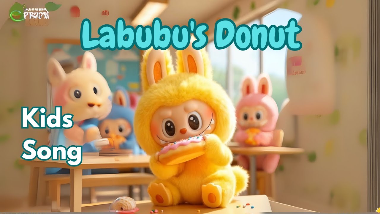 LABUBU'S DONUT - LABUBU SONG | KIDS SONG | NURSERY RHYMES | CHILDREN ...