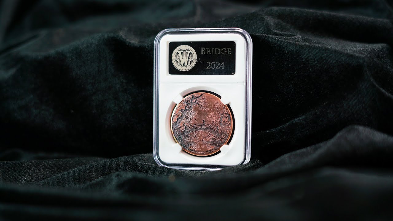Custom Laser Engraved Copper Coin - "Bridge" - YouTube