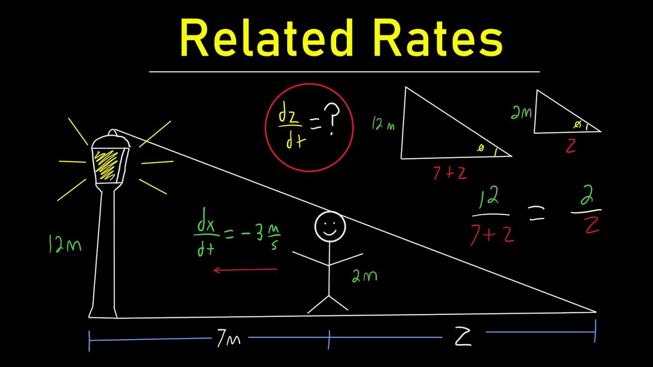 Calculus Related Rates - Shadow Problems - YouTube