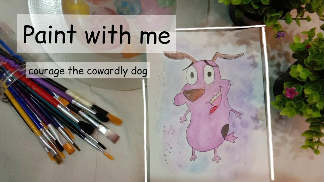 Paint with me //Courage the cowardly dog//Time lapse⭐ - YouTube
