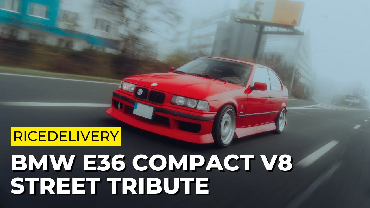 BMW E36 COMPACT V8 - street tribute 4K - YouTube