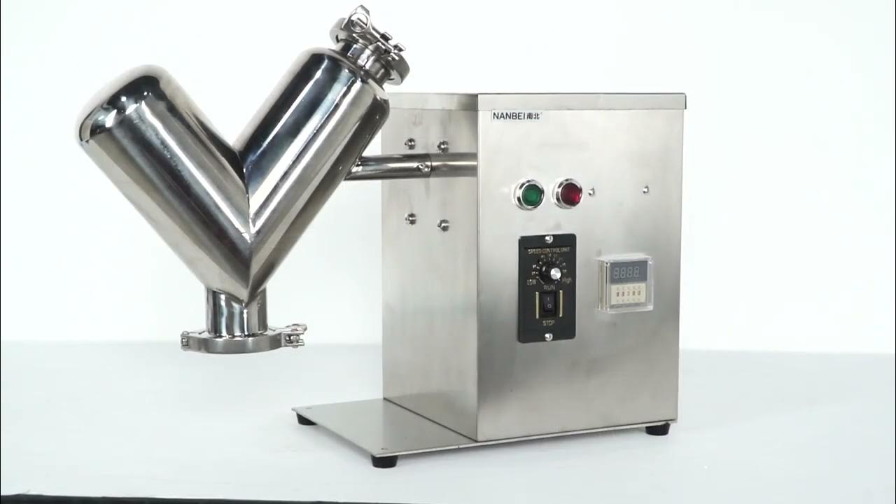 V-type laboratory mixer NBV 2 - YouTube