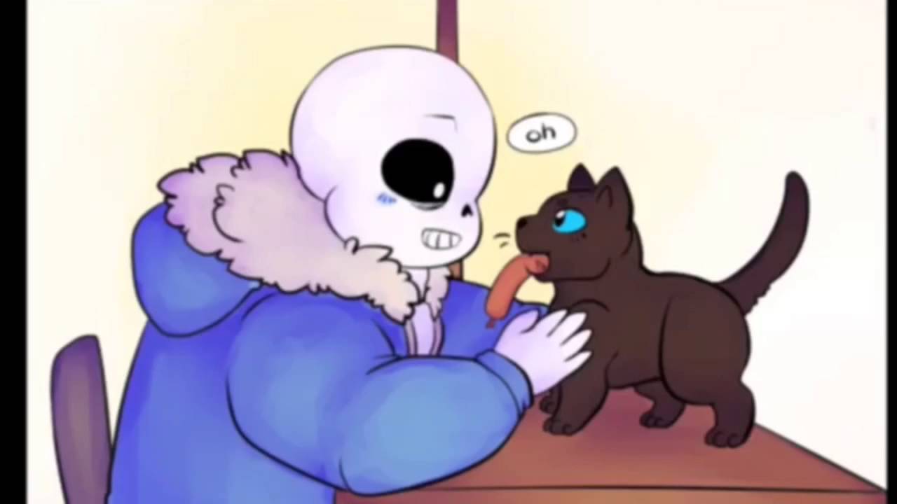 Sans And Cat(Undertale Comic Dub) - YouTube