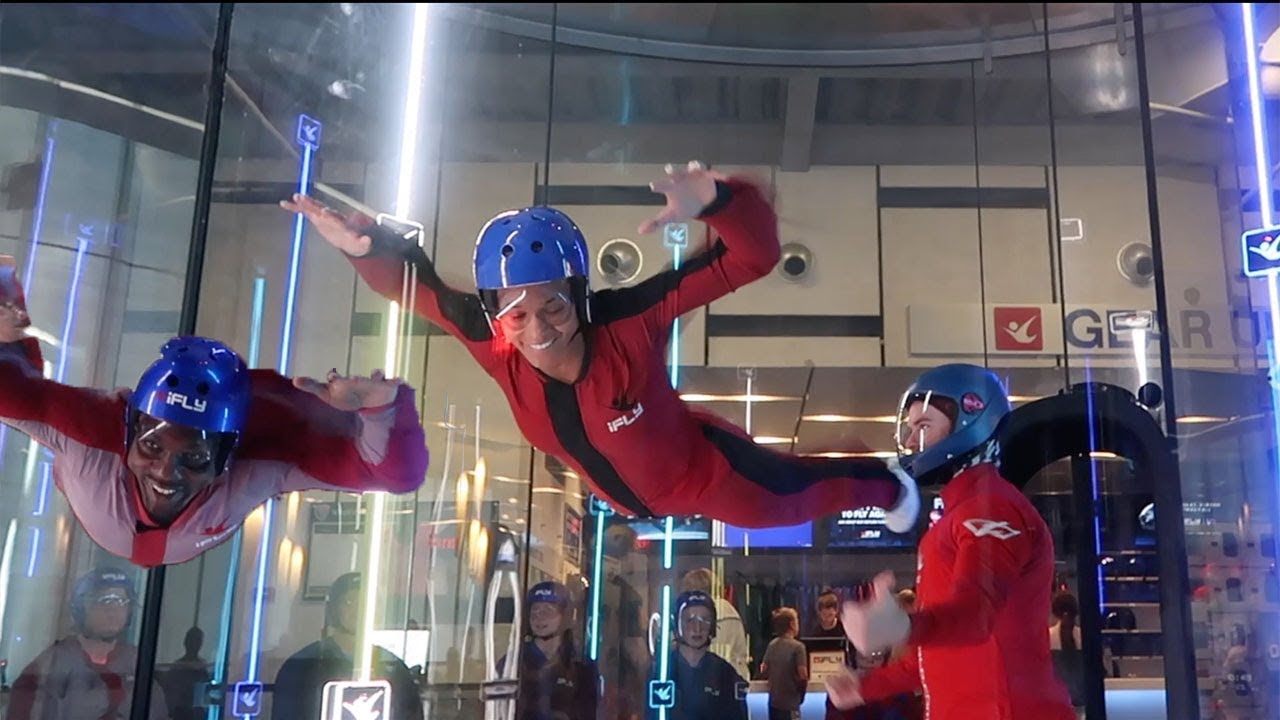 VLOG | OUR FIRST TIME INDOOR SKYDIVING !!! - YouTube