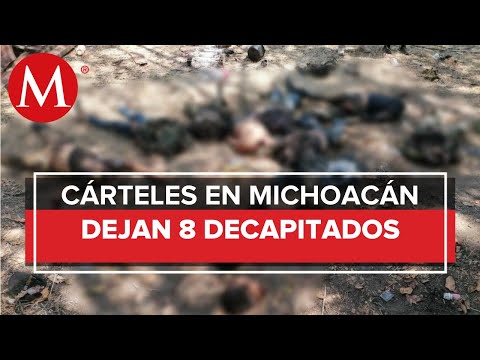El CJNG sigue regando sangre en Michoacán, localizan 8 decapitados en Aguililla