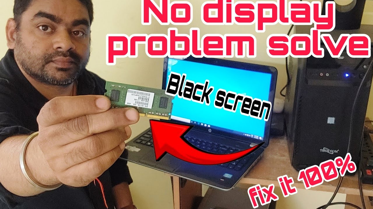 Fix it: Laptop ON but Display Black | Black Screen Problem | Laptop ...