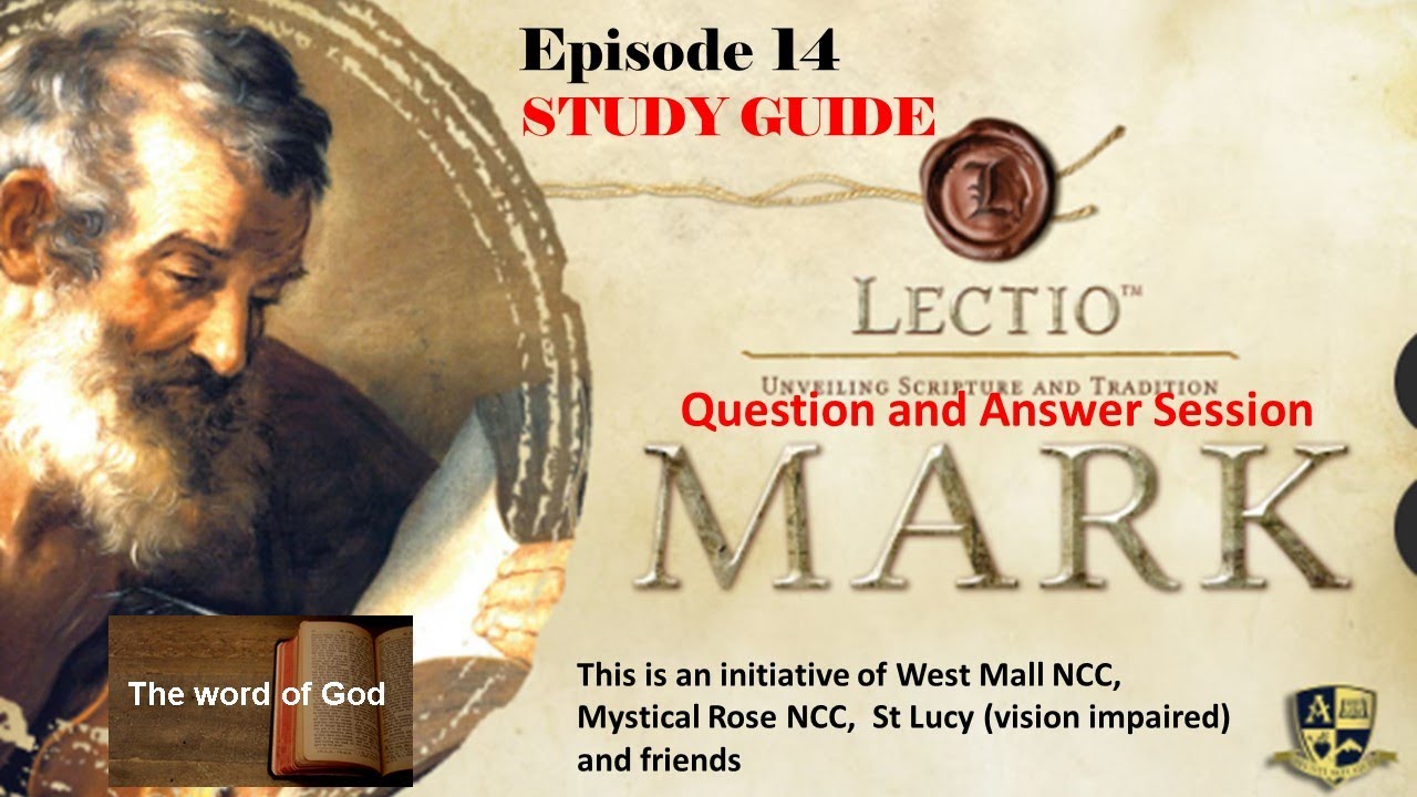 Study Guide Lectio Mark 14 - YouTube