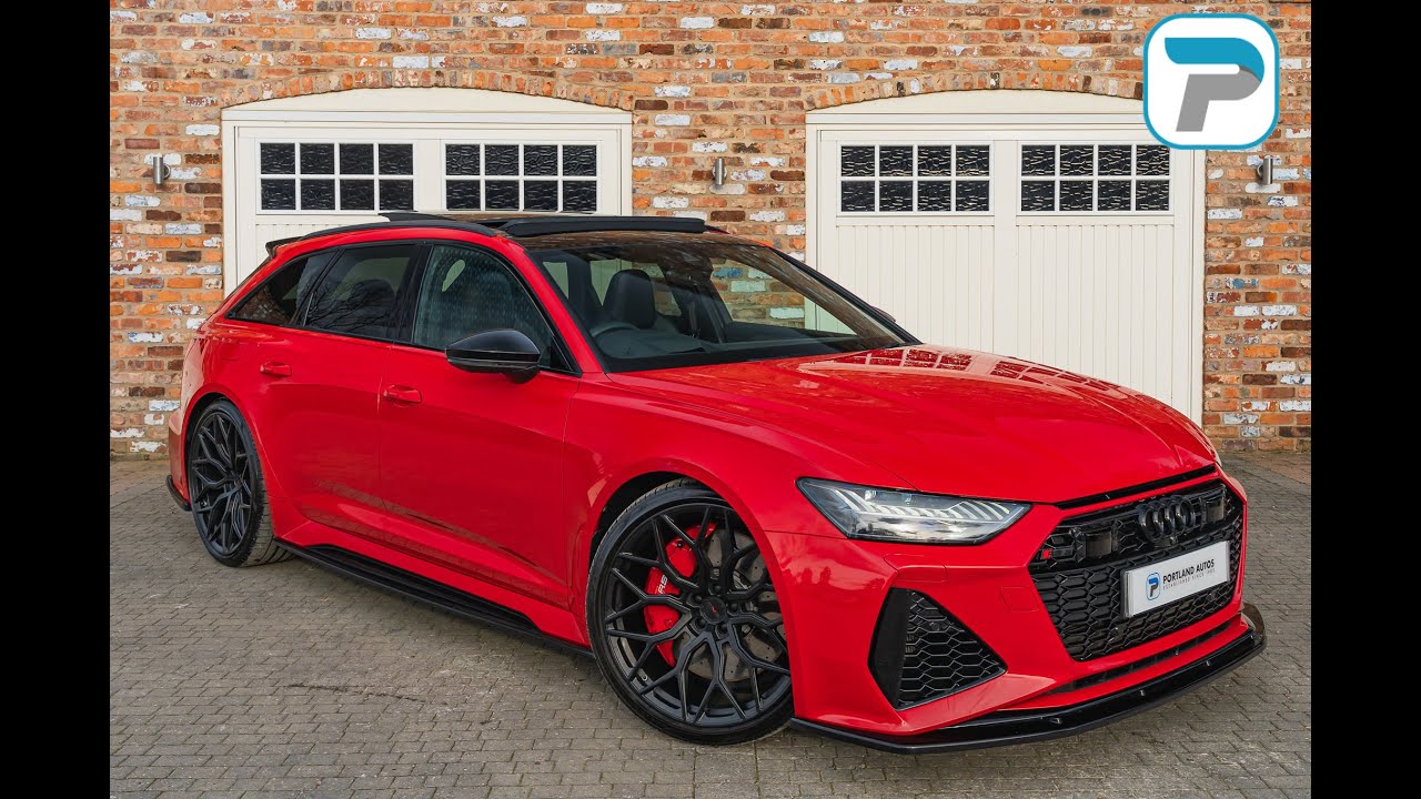 2022/72 AUDI RS6 4.0 TFSI VORSPRUNG IN TANGO RED WITH BLACK HONEYCOMB ...