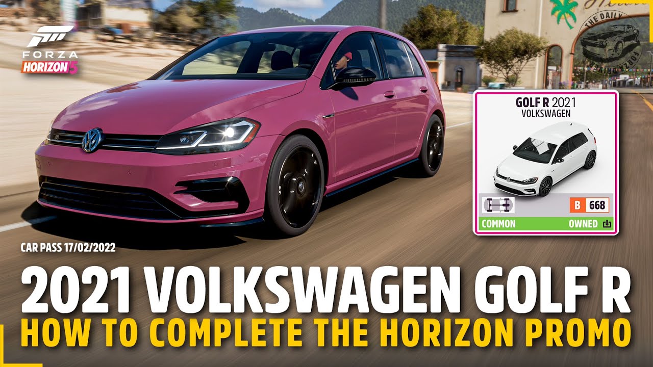 2021 VOLKSWAGEN GOLF R | How to complete the Horizon Promo Photo ...