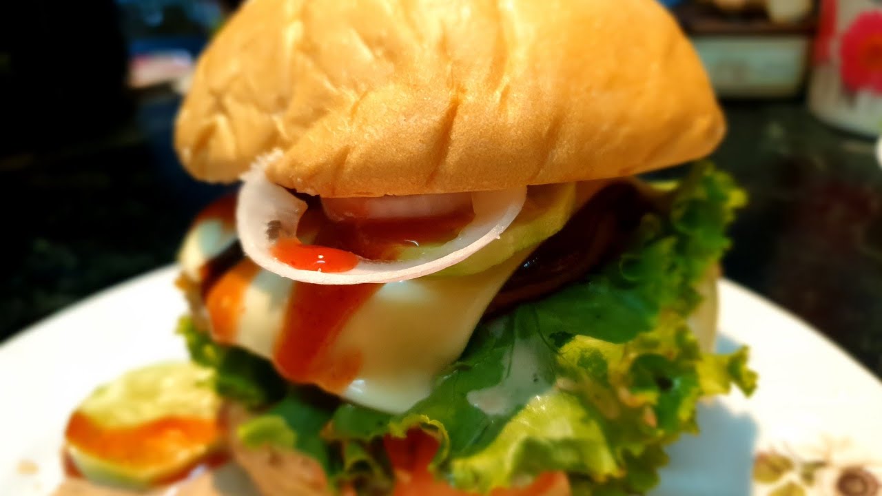 Quick And Easy Jumbo Burger Chillox Burger At Home Youtube