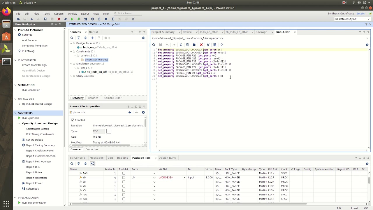 10 Install Vivado Create First Project And Implementation On Zedboard Zynq7020 Xilinx Youtube