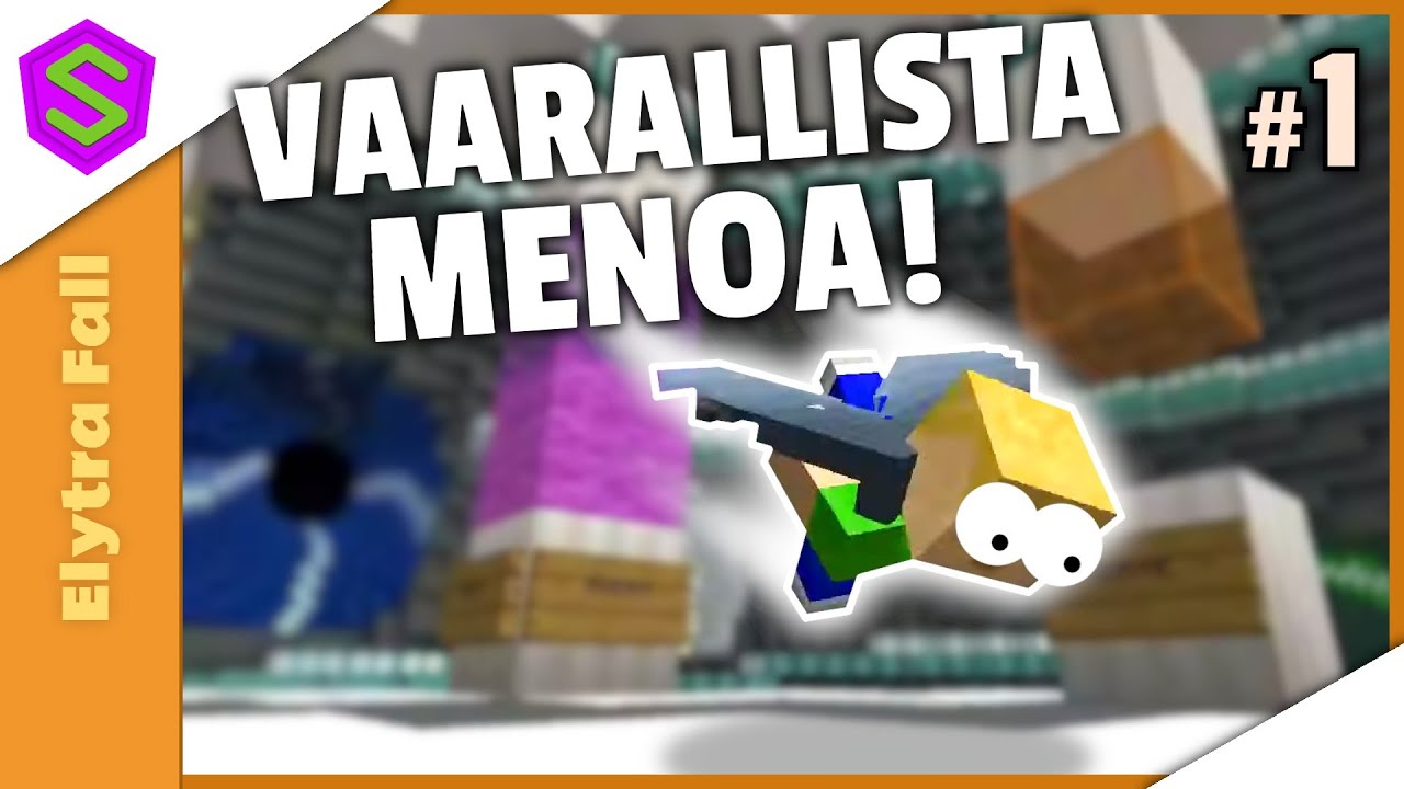 Luulin osaavani lentää! | Minecraft Elytra Fall #1 - YouTube