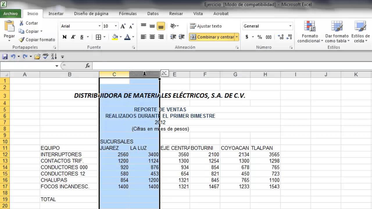 Micro tutorial de Excel básico 3 - YouTube