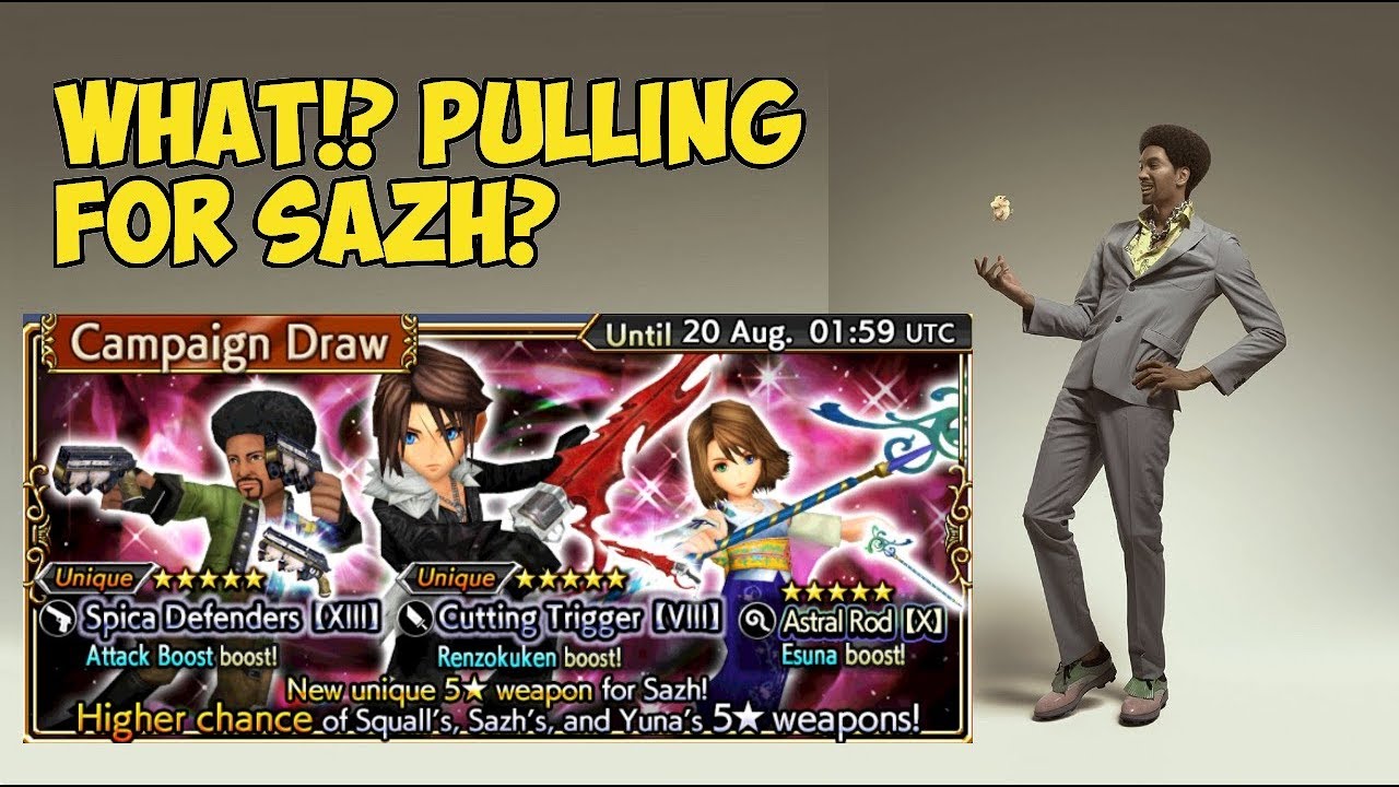 [DFFOO] SAZH IS TOP TIER! SS RANK! | Summer Festival Banner 1 | Dissidia Final Fantasy Opera ...