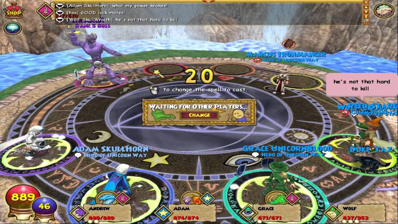 Wizard101 Kraken Boss - YouTube