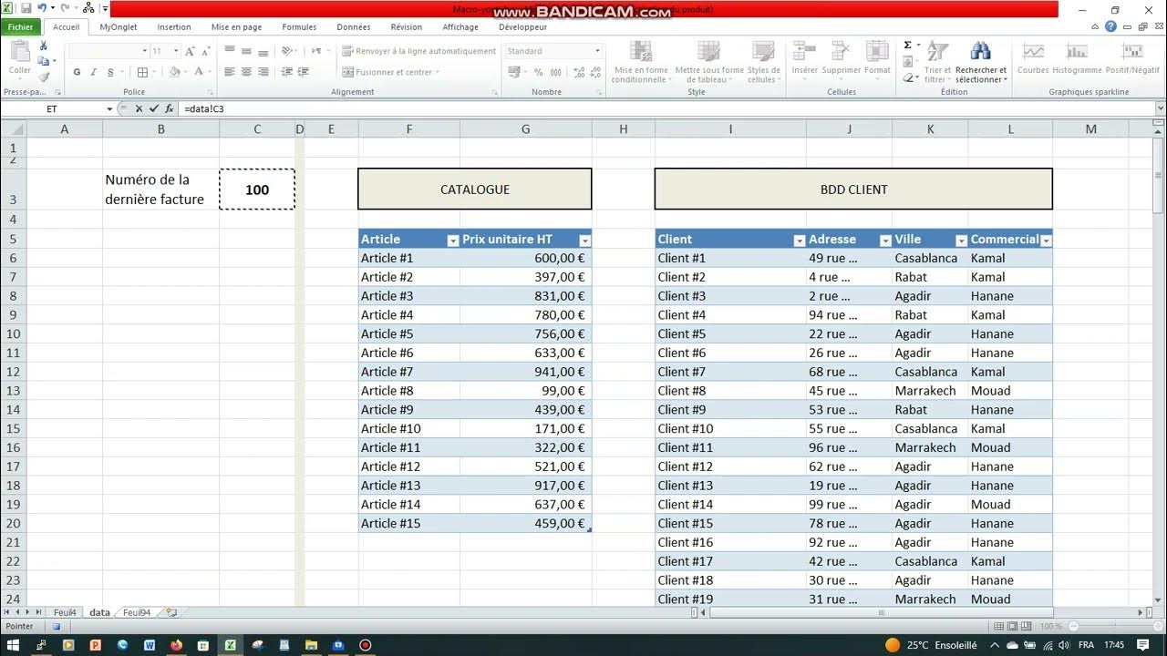 Tutoriel Macro Excel: Génération automatique de factures (Part #2) - YouTube