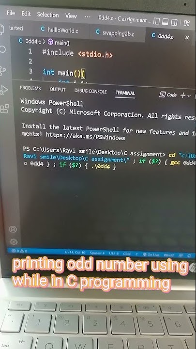 Printing Odd Numbers Using While In C Programmingcodigo Coding Cprogramming Codinglife