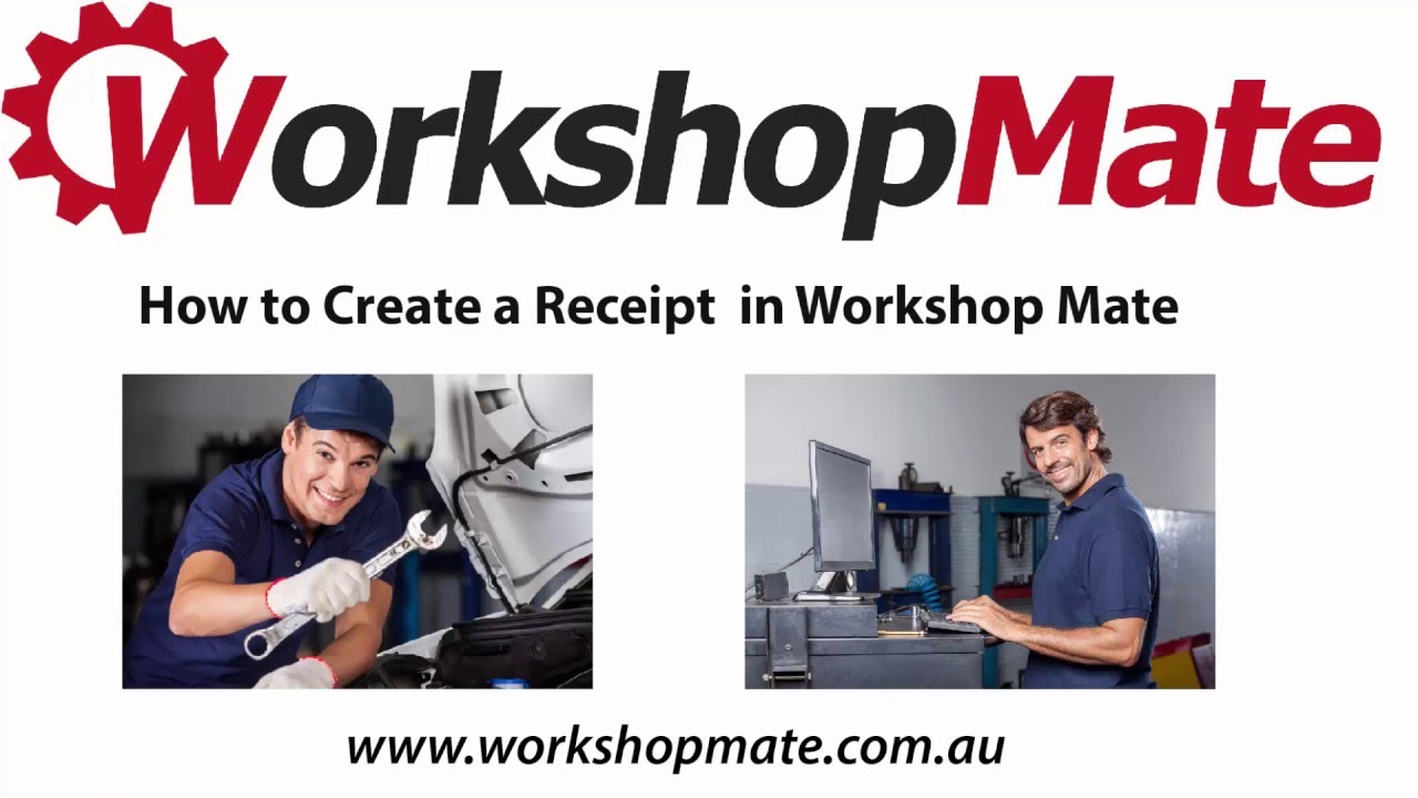 How to create a Receipt in Workshop Mate Software - YouTube