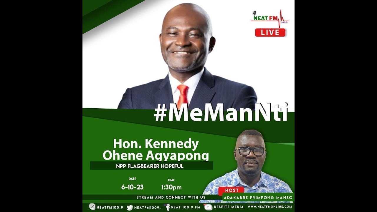 One On One With Ken Ohene Agyapong | Neat FM - YouTube
