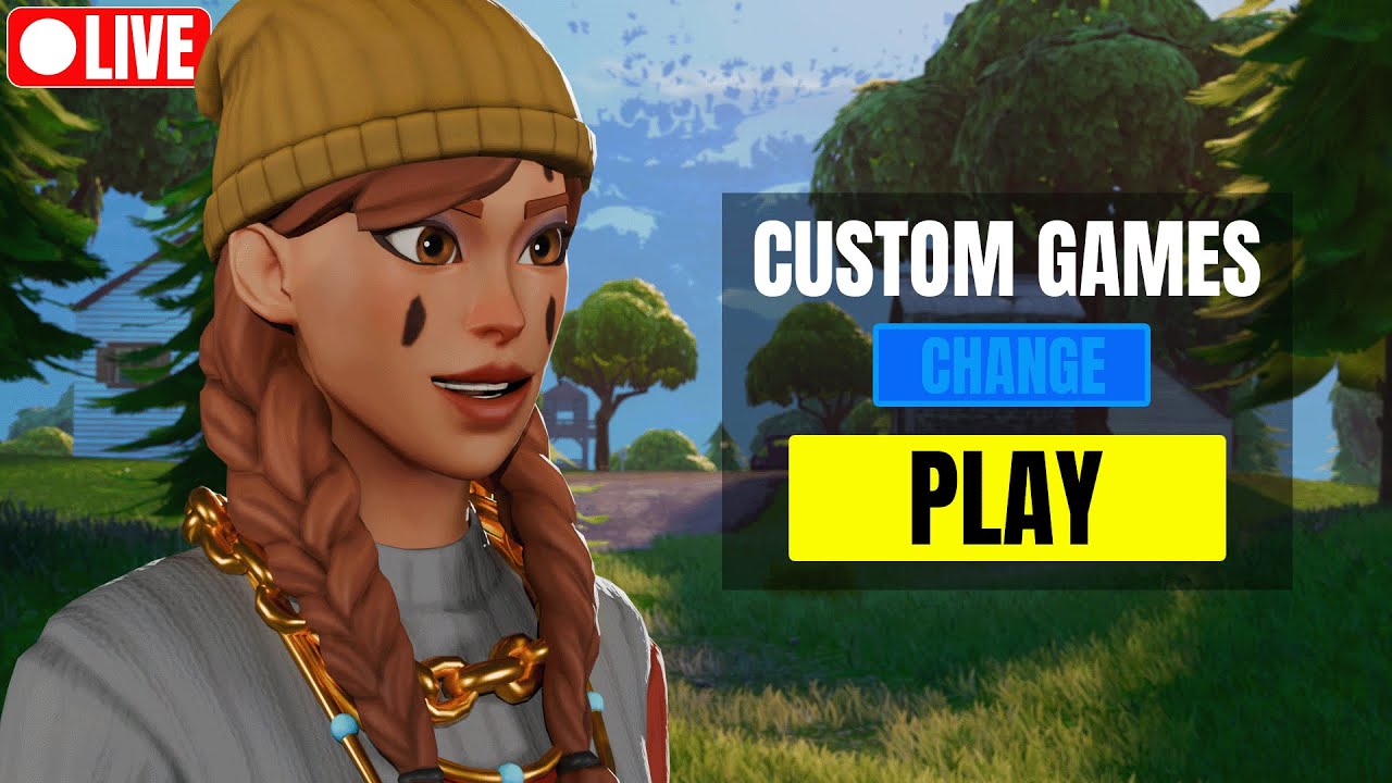 Hosting Fortnite custom games live with viewers │Road to 9,000 subs ...