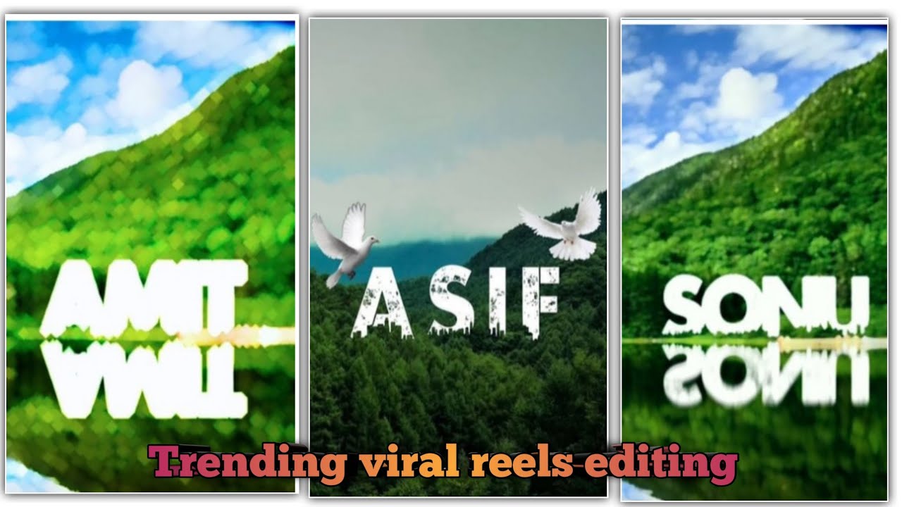 viral name art video editing || urban jungle editing tutorial trending ...
