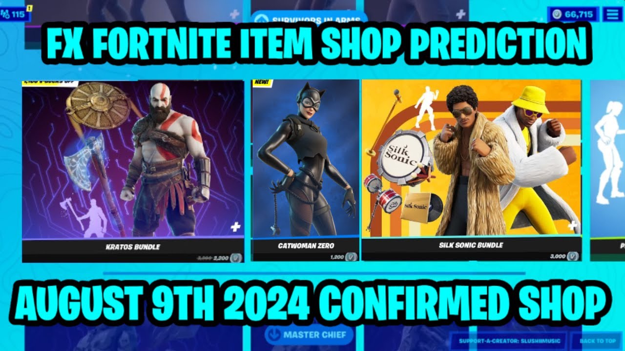 August 9th 2024 Fortnite Item Shop CONFIRMED / Fortnite Early Item Shop ...