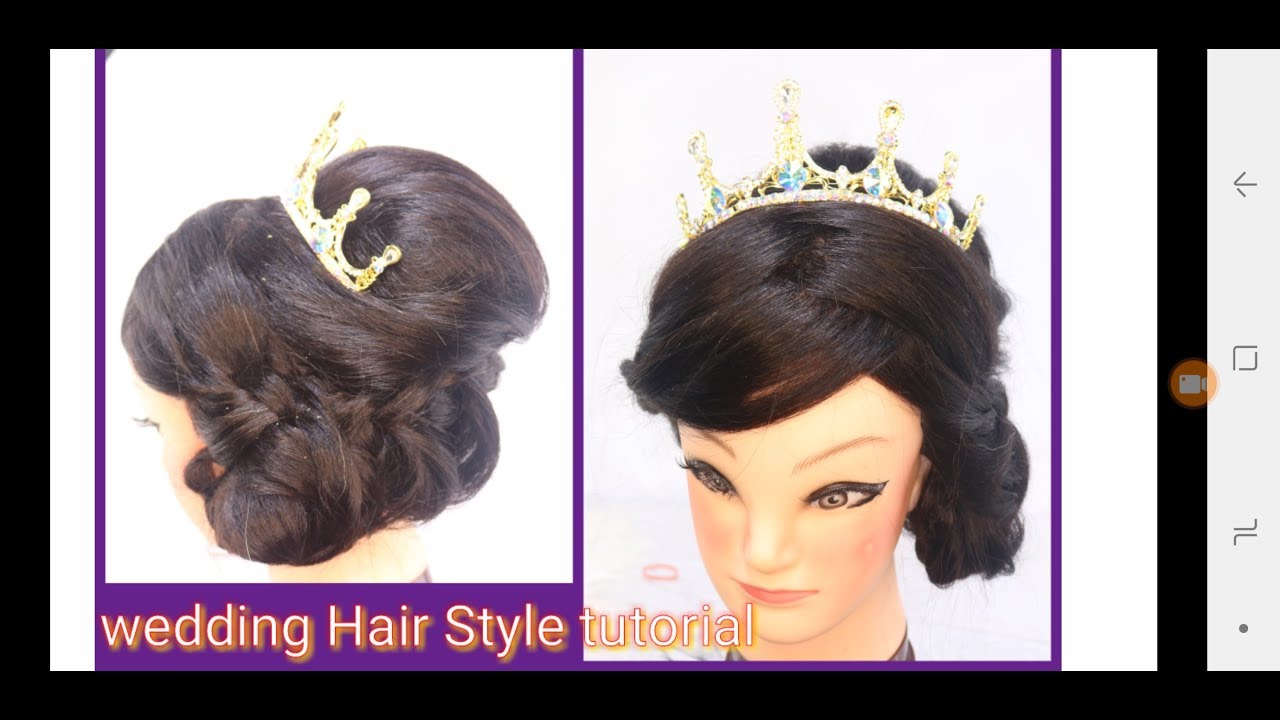WEDDING hair style TUTORIAL / tutorial cara bikin sanggul moderen - YouTube