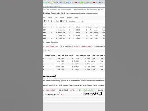 Pandas Qcut - YouTube