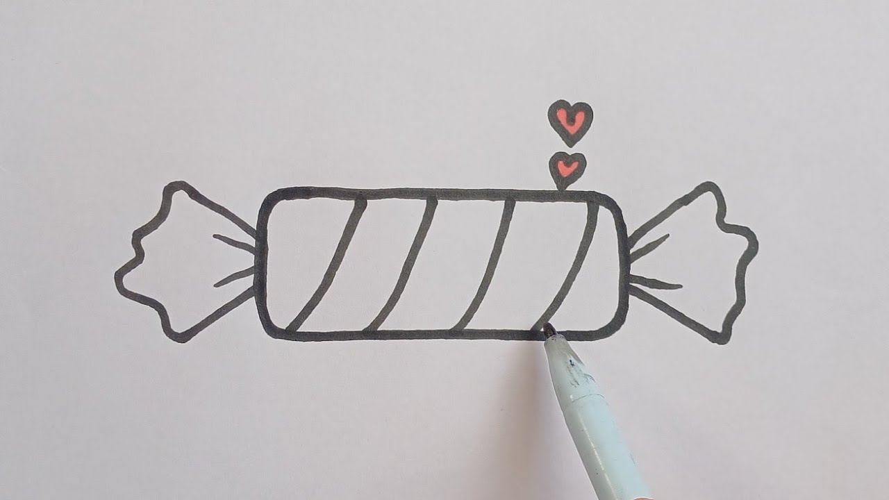 HOW TO DRAW A CUTE CHOCOLATE- EASY DRAWING CHOCOLATE FOR KIDS - YouTube