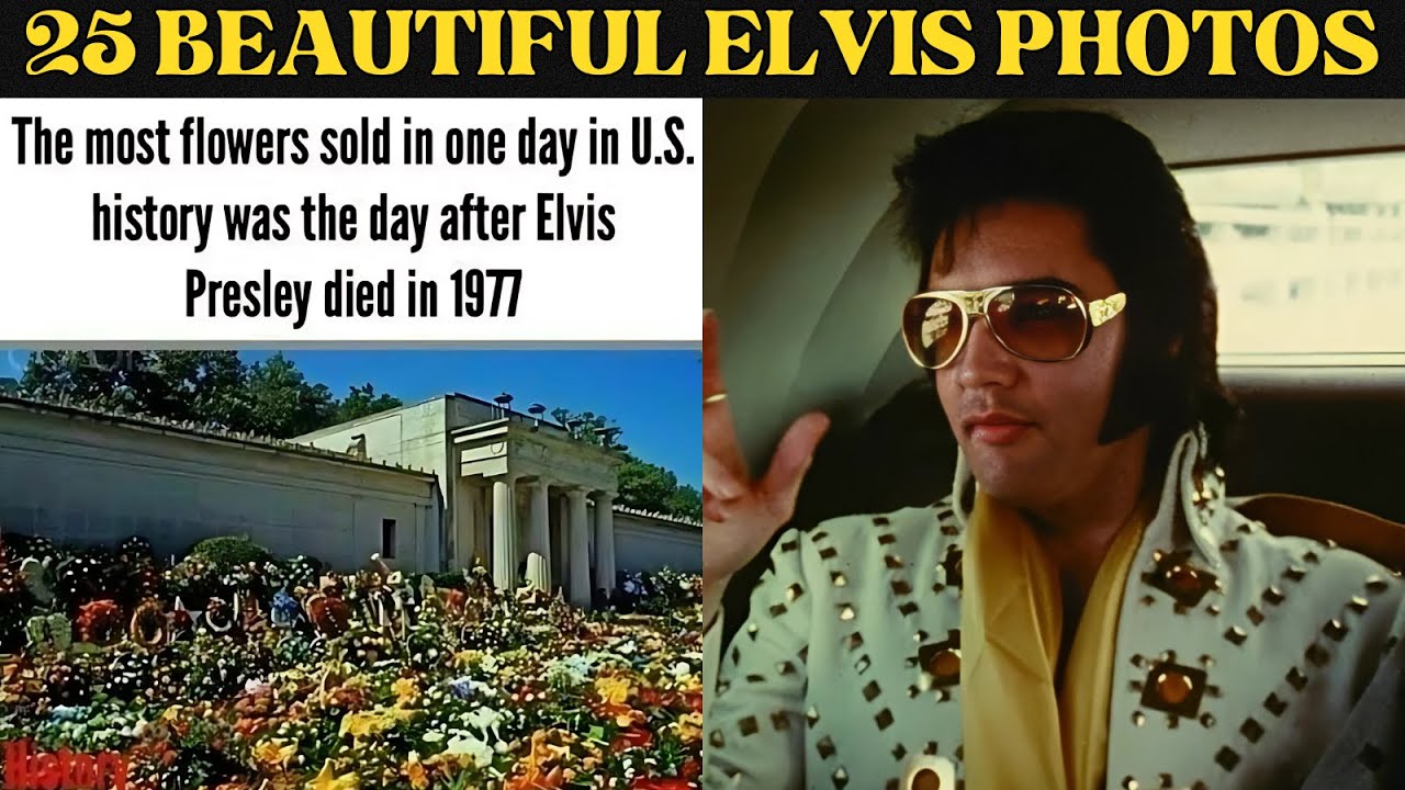 25 BEAUTIFUL ELVIS PRESLEY PHOTOS. (GUITAR - BASS AND PIANO RECORDED BY ...