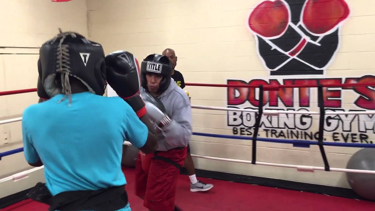 Donte's Boxing Gym Youth Program students Jose' & Karim (1/21/16) - YouTube