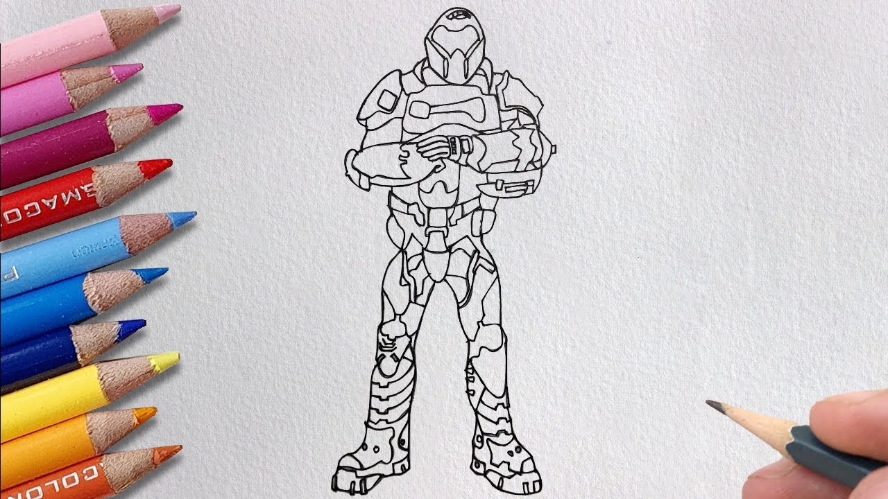 How to draw DOOM SLAYER from Fortnite Chapter 4 - YouTube