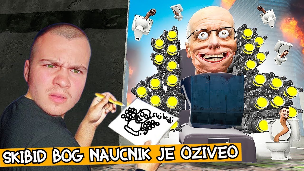NACRTAO SAM SKIBIDI NAUČNIK BOGA I ON JE OZIVEO!!! - YouTube