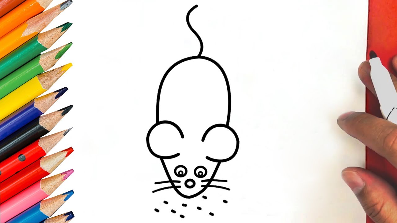 Draw cute animals | How to draw a cute Mouse - YouTube