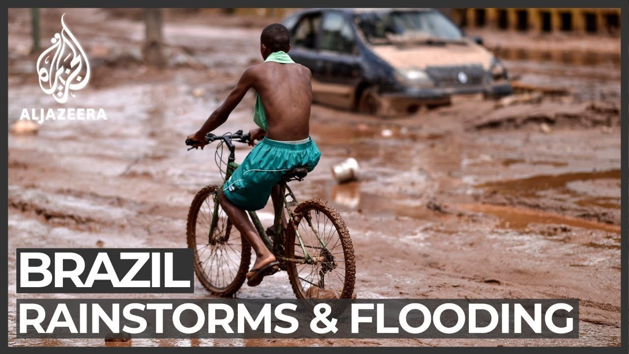 Brazil: Dozens killed as heavy rains cause floods, landslides - YouTube