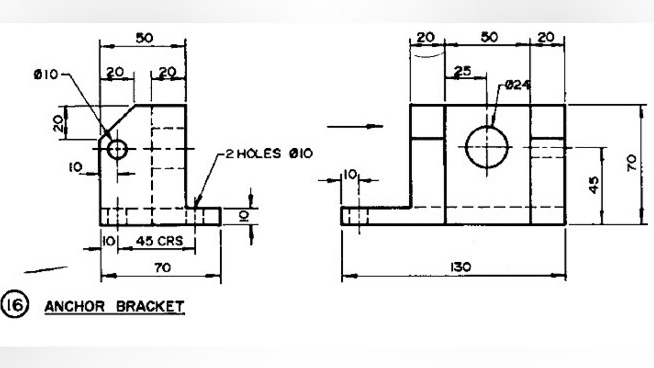 Isometric circle Problem in | Technical drawing | Engineering drawing ...