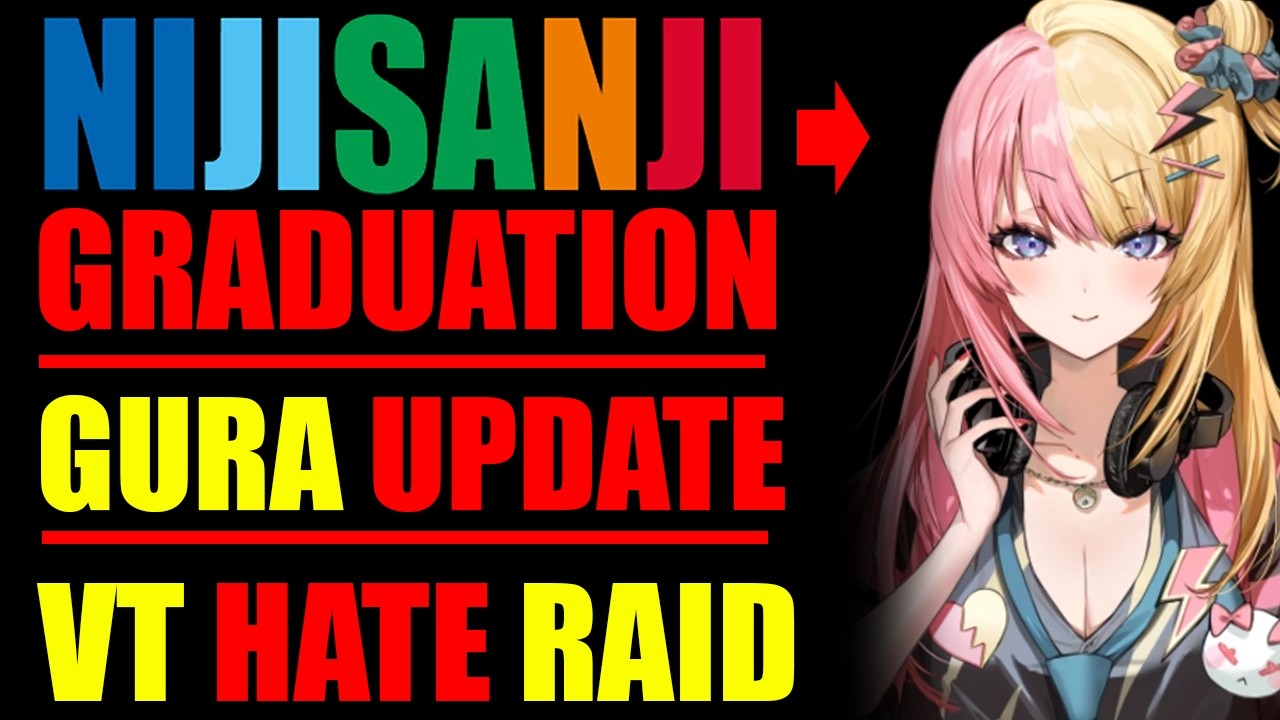 NIJISANJI GRADUATION!!! Gura Update, VTuber Hate Raids, VSHOJO ...