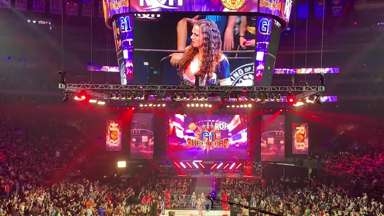 The Allure debut at (G1Supercard) Roh Vs Njpw - YouTube