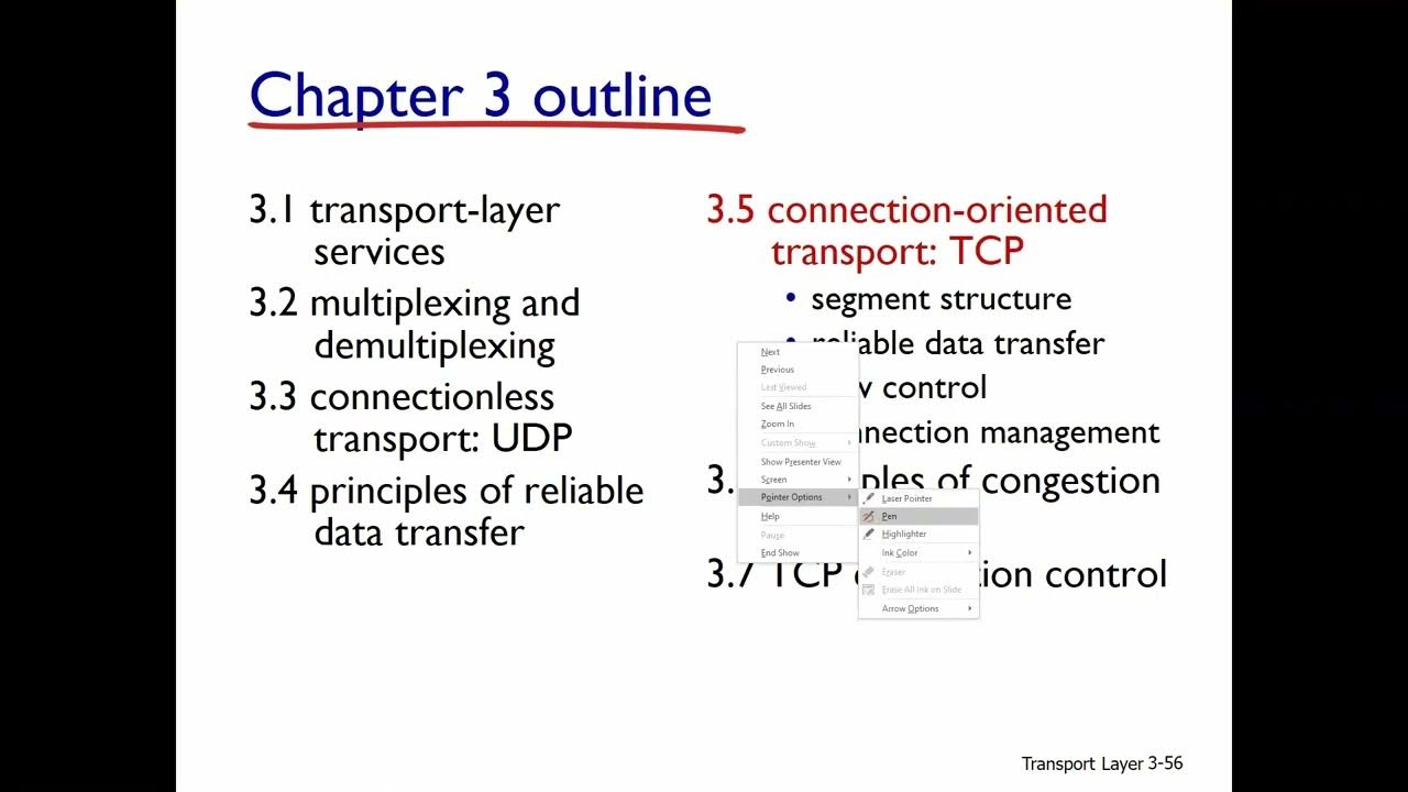 Connection Oriented Transport TCP - W13 01 Ch03 - YouTube