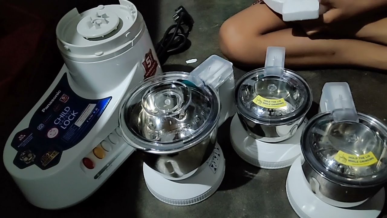 மிக்சி வாங்கிட்டேன்😂😍 panasonic basic child safety locking mixer with 3 ...