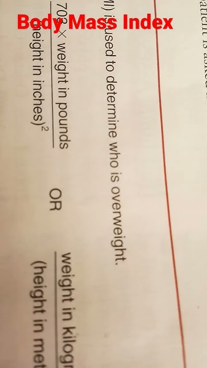 Body Mass Index - YouTube