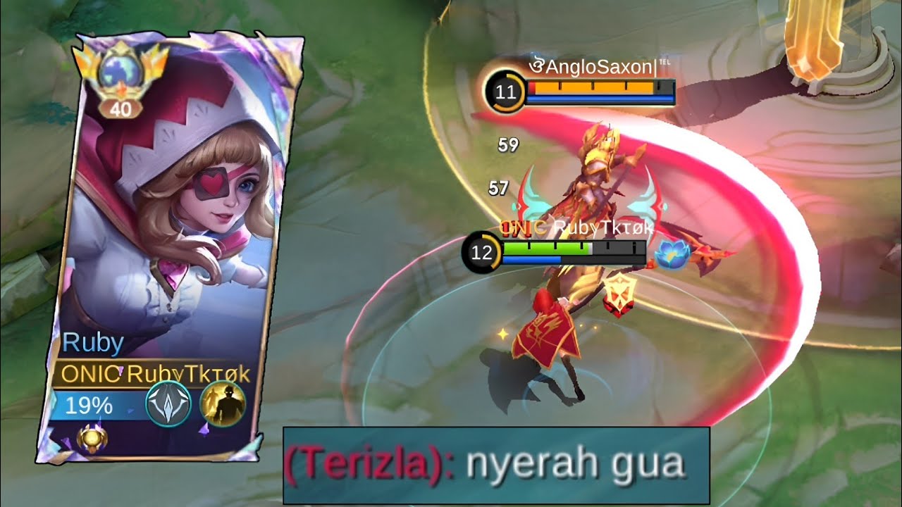 Rank Immortal Musuh Kena Mental Ketemu Ruby Damage | Build Ruby ...