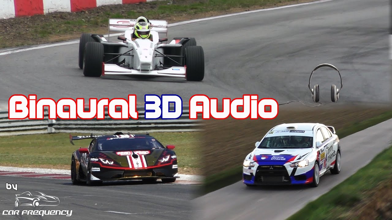 Binaural 3D Audio - race & rally cars - YouTube