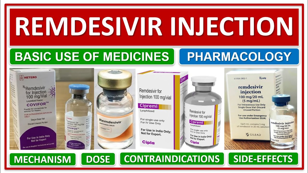 REMDESIVIR INJECTION, BASIC USE, PHARMAOLOGY, MECHANISMS, DOSE ...